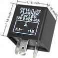 Alla Lighting 3-Pin CF14 EP35 Electronic LED Flasher Relay For LED ...
