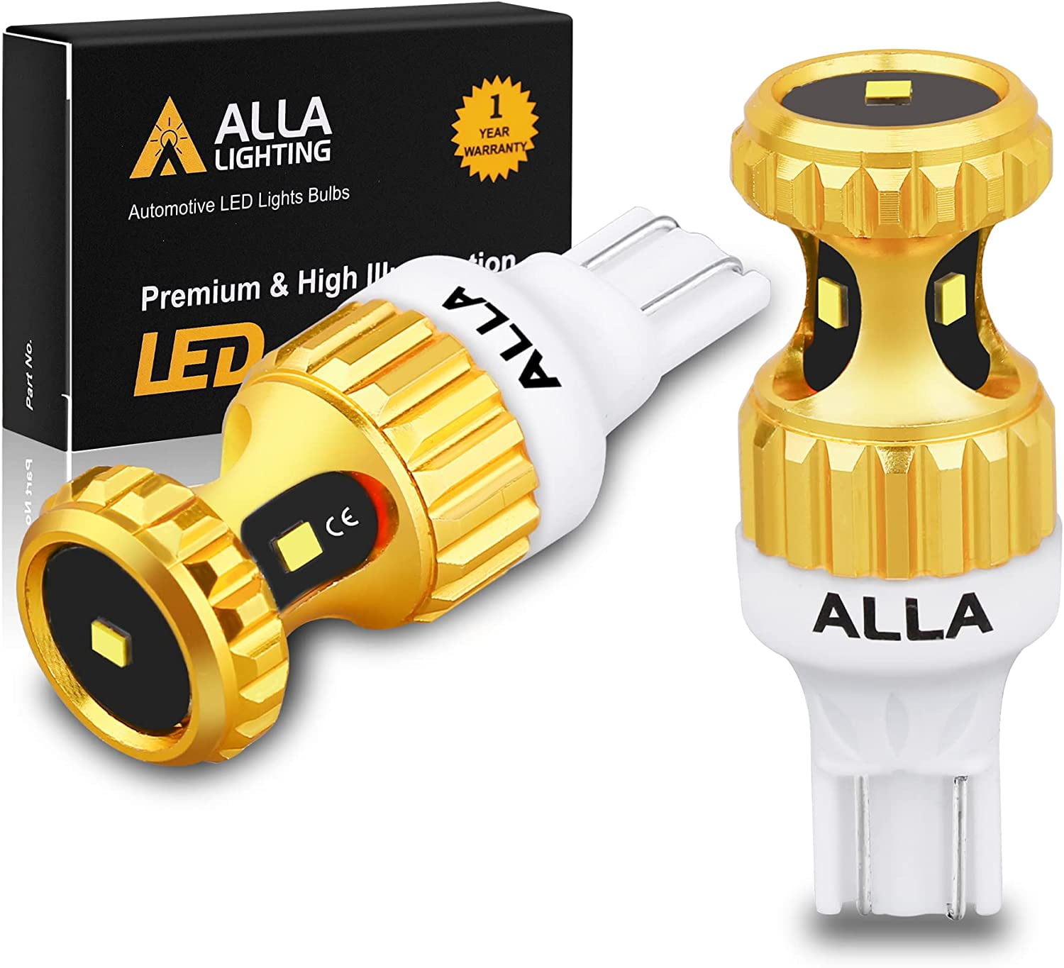 Alla Lighting 3000lm ZES LED Reverse Lights, Super Bright 12V 5W, 6000K ...