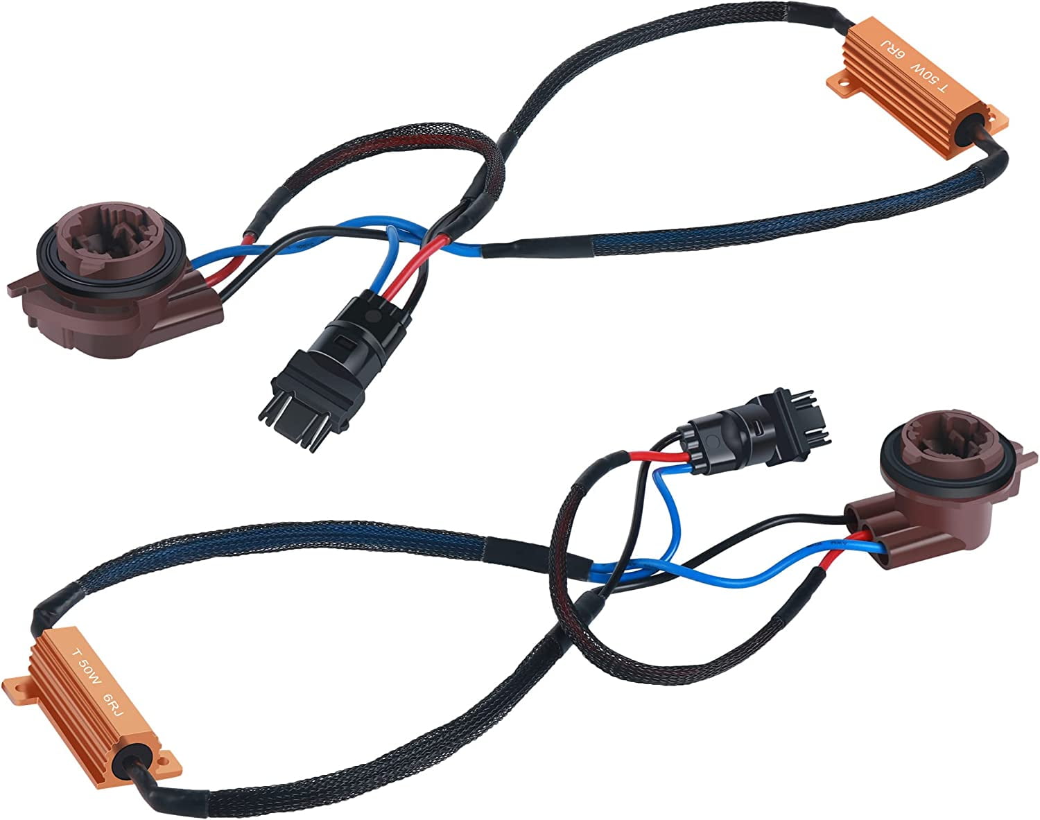 Alla Lighting 3057 3457 3157 Plug & Play Load Resistors,6Ohm Fix LED ...