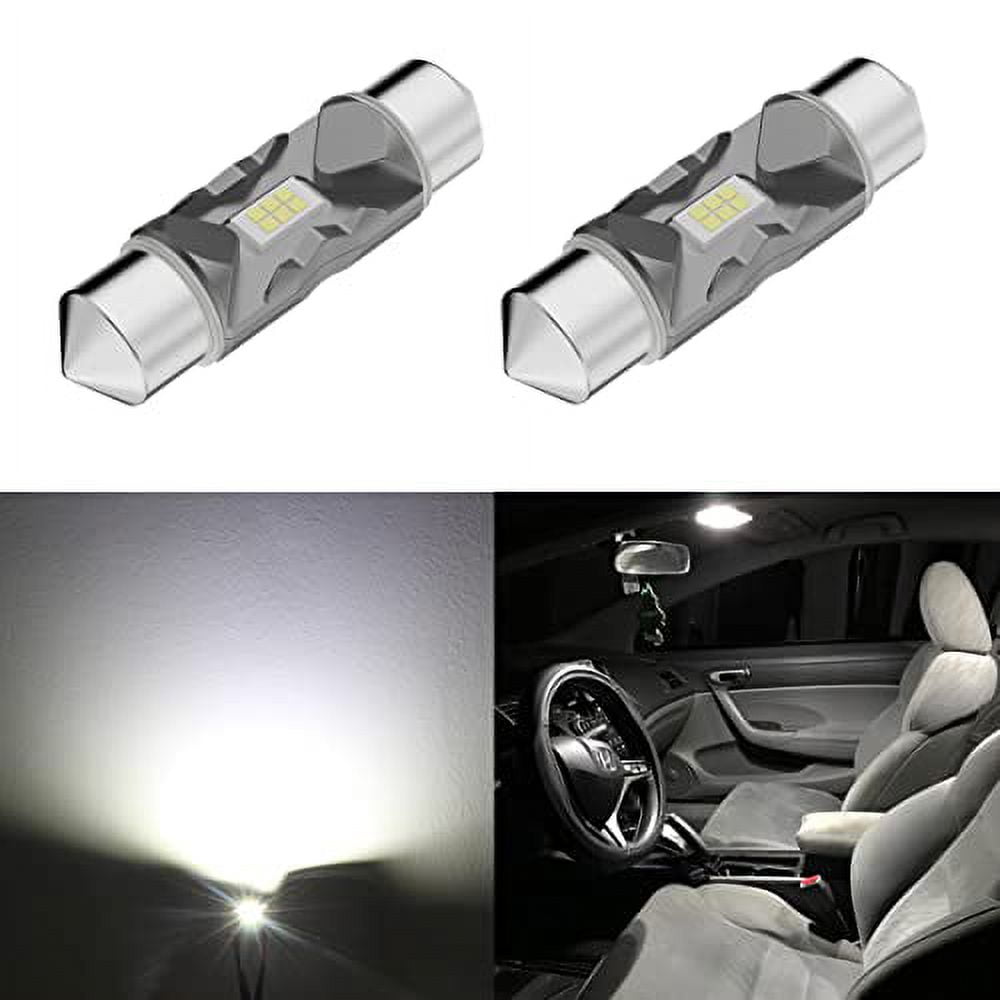 Alla Lighting 36mm C5W 6418 LED Bulbs CAN-Bus Festoon, 6000K Xenon ...