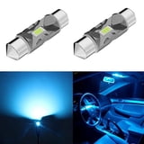 Alla Lighting 36mm C5W 6418 LED Bulbs CAN-Bus Festoon, 8000K Ice Blue ...