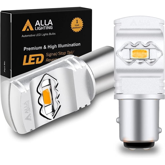 Alla Lighting 3800lm Xtreme Super Bright 6000K Xenon White BAY15D 1157 ...