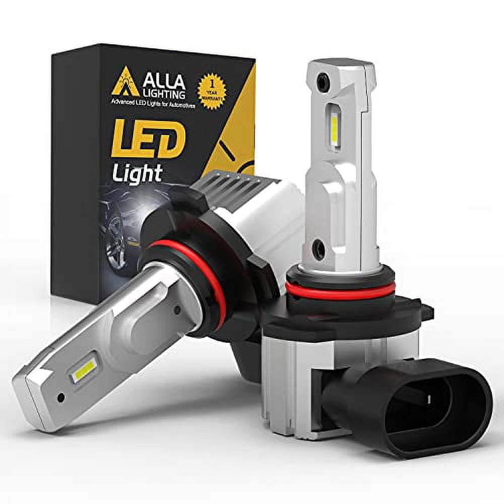 Alla Lighting 4000 Lumens 9145 H10 LED Fog Lights Bulbs, 6000K Xenon ...