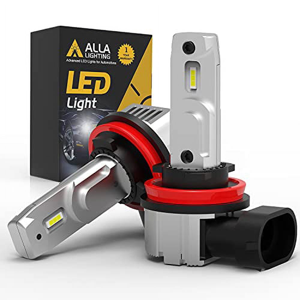 Alla Lighting 4000 Lumens H8 H16 H11 LED Headlights Bulbs,High Beam,Low ...