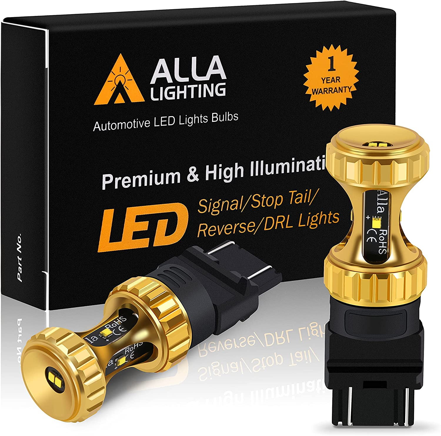 Alla Lighting 4257 4257NA LED Turn Signal Lights Replacement Bulbs ...
