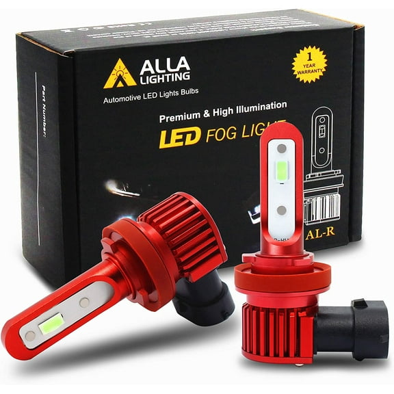 Alla Lighting 3200 Lumens Newest 2504 PSX24W LED Fog Light Bulb High ...