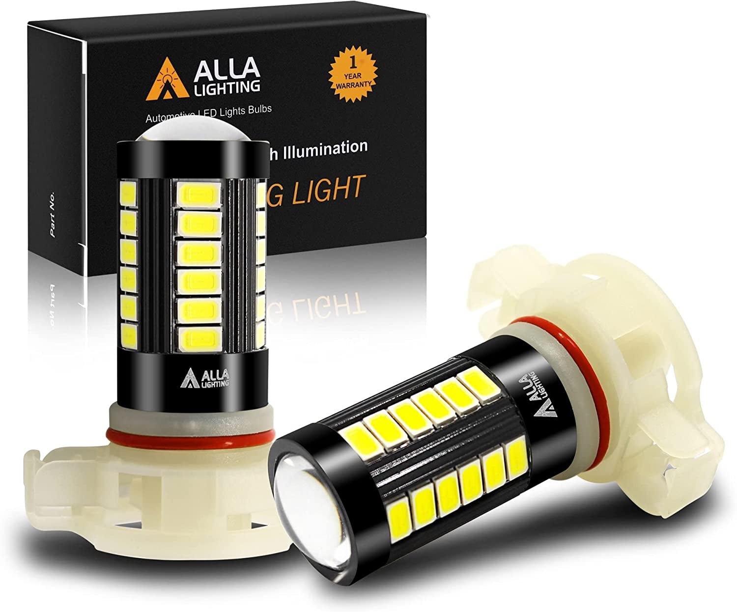 Alla Lighting 5202 LED Fog Light Bulbs 2800lm Xtreme Super Bright 5202 ...