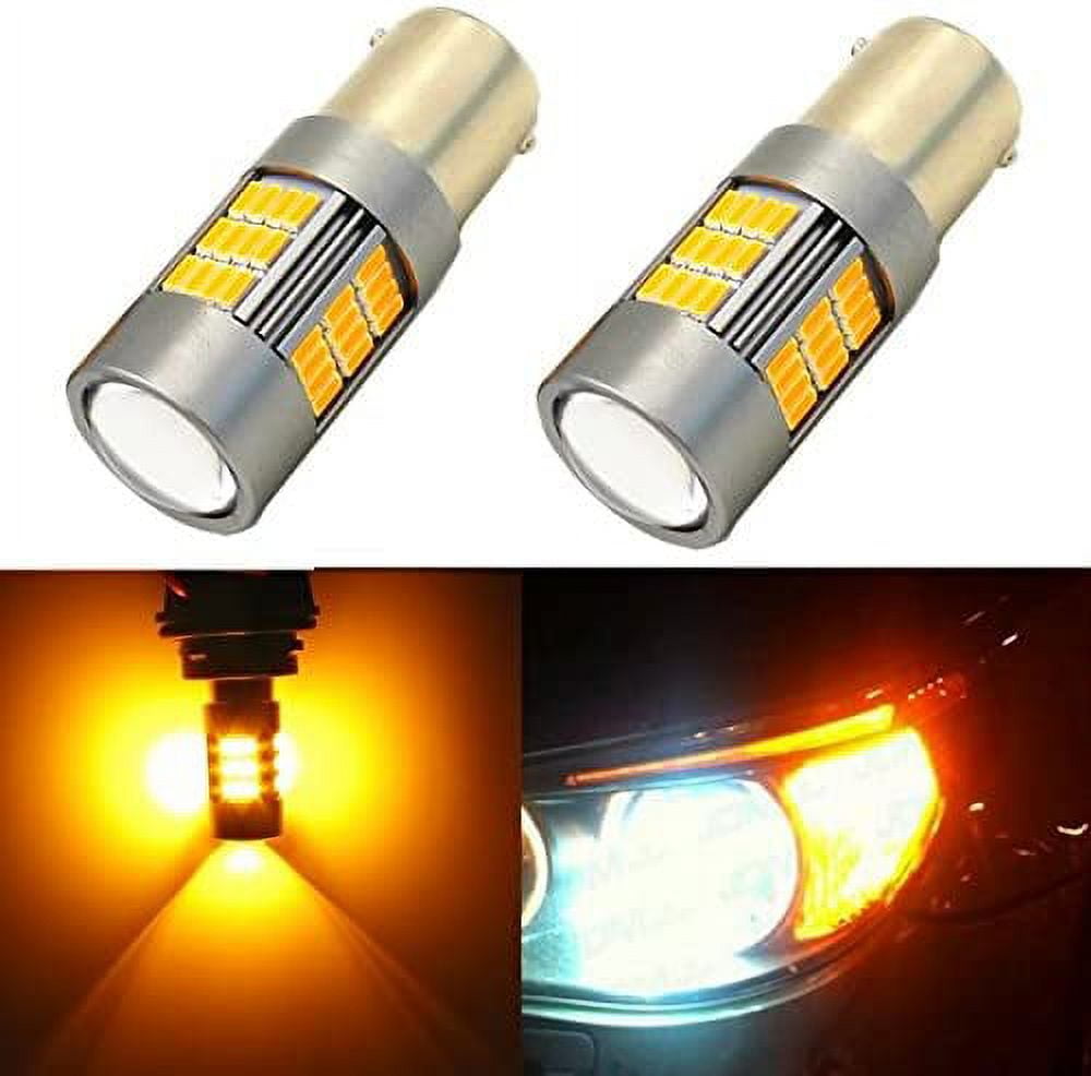 Alla Lighting 54-SMD 1156 7506 BA15S High Power 4014 Chipsets Amber ...