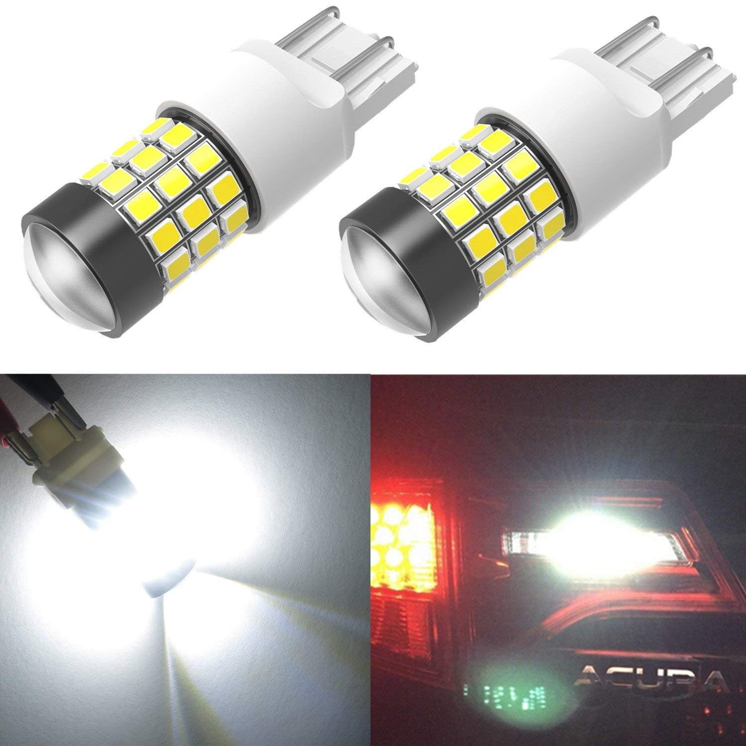 Alla Lighting 7440/7443 LED Strobe Brake/Reverse Lights, Tail Light for ...