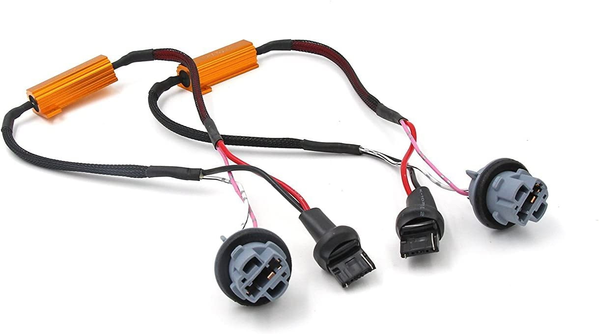 Alla Lighting 7440 T20 50W 6Ohm Error Free LED Lights Load Resistor ...