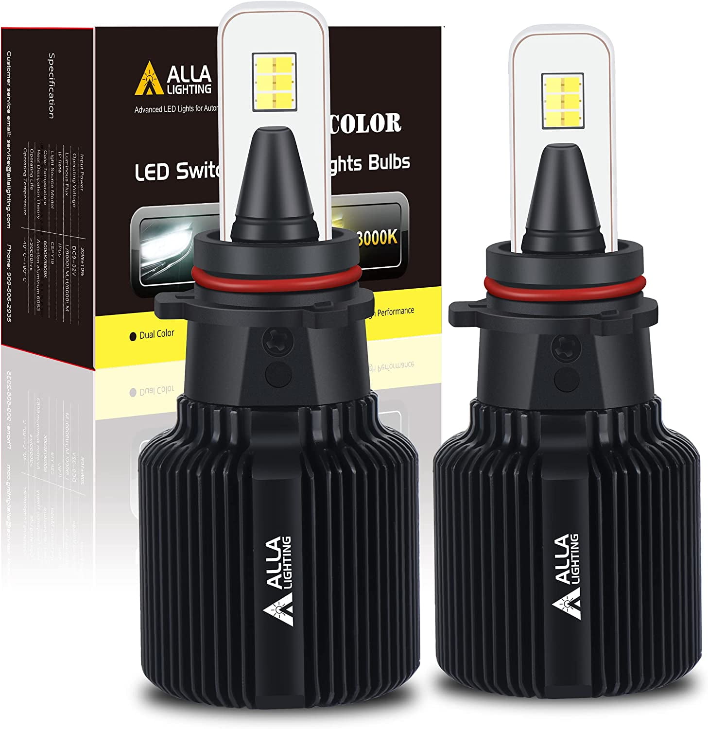 Alla Lighting 8000 Lumens P13W 12277 LED Switchback Daytime Runing ...