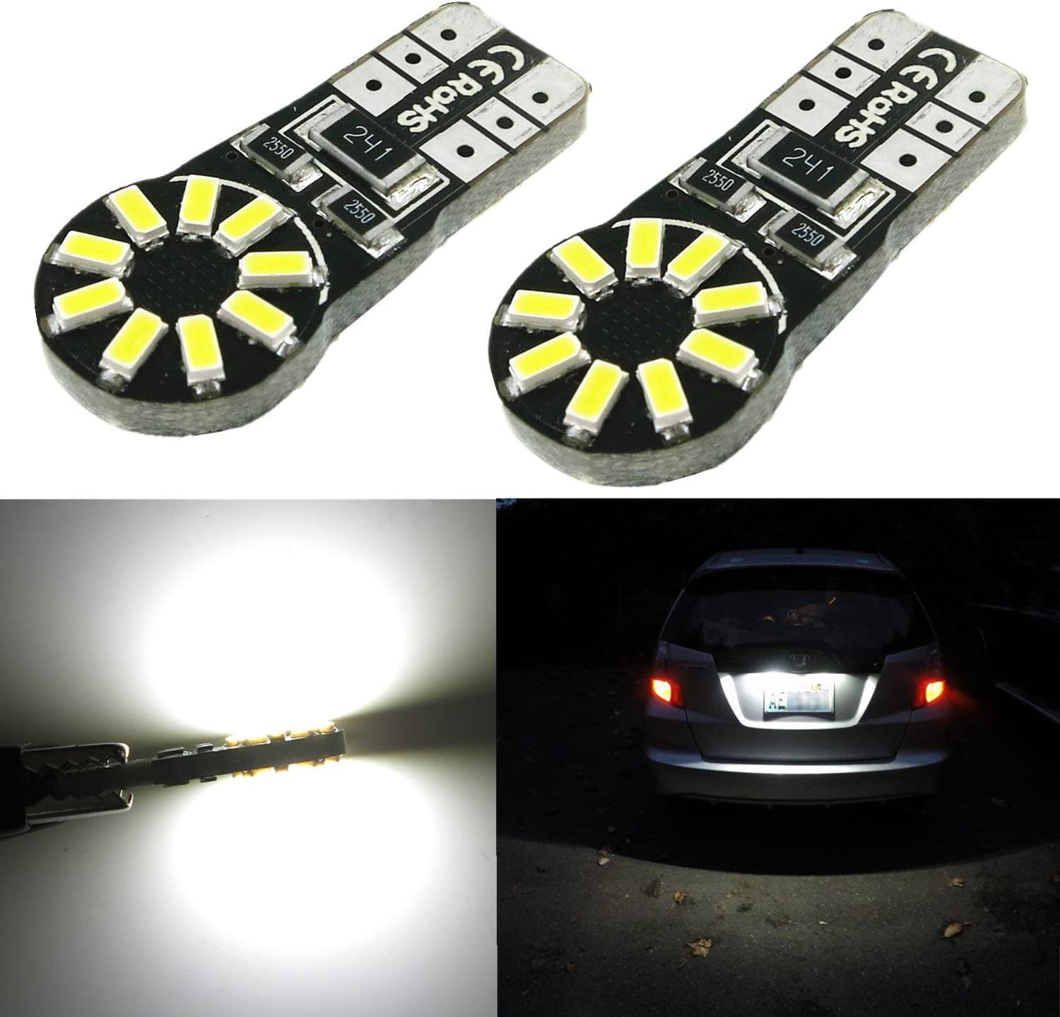 Alla Lighting 8000lm Xtremely Super Bright 6000K Xenon White High Power ...