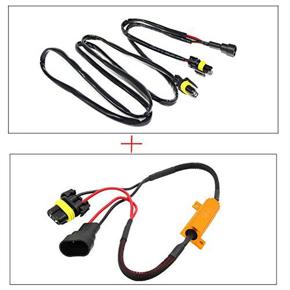 Alla Lighting 9005 HB3 Wiring Harness Load Resistor Set Fix for 2004 ...