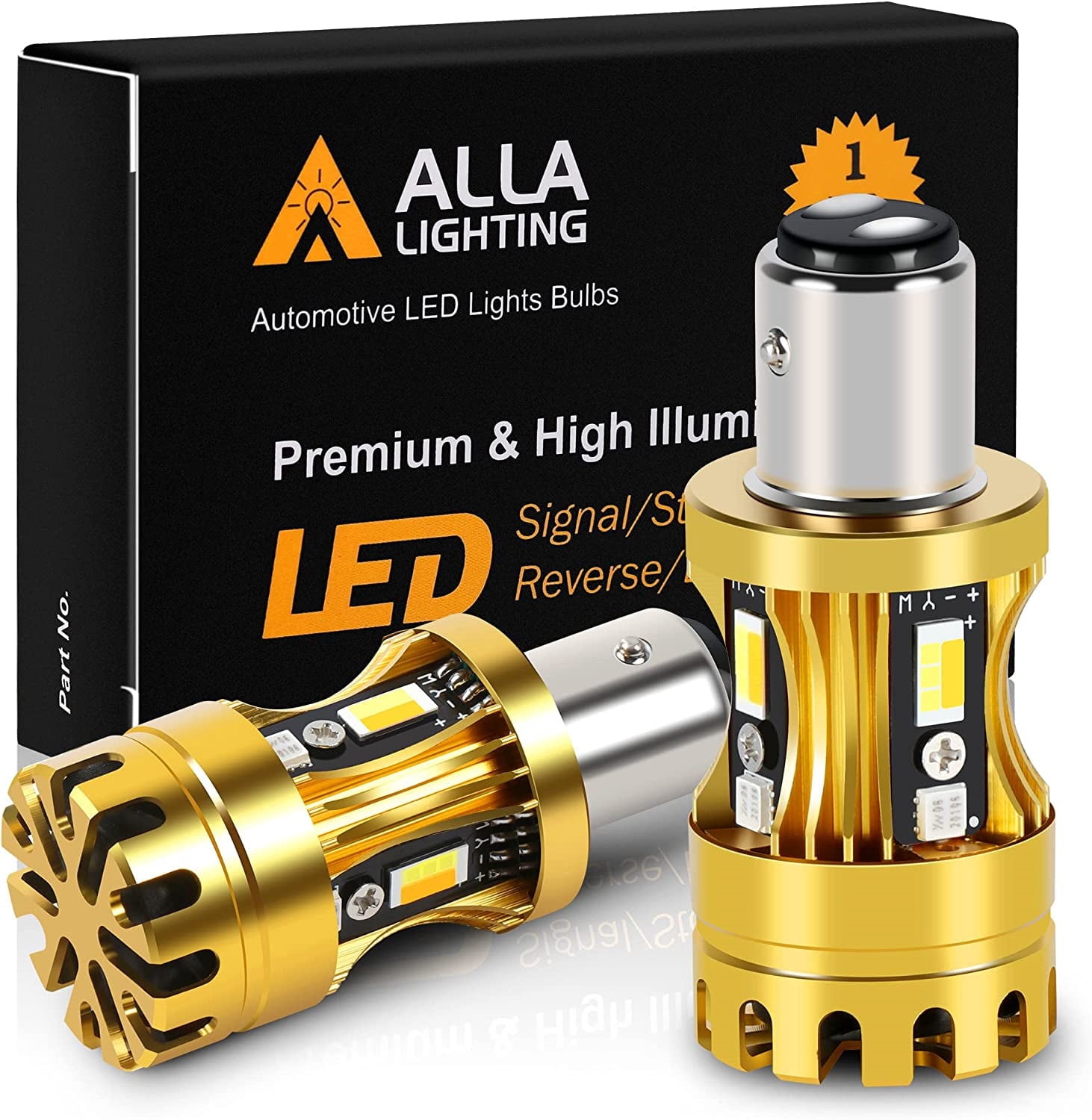 Alla Lighting BAY15D 2357 1157 CANBUS Switchback LED Bulbs, Built-in ...