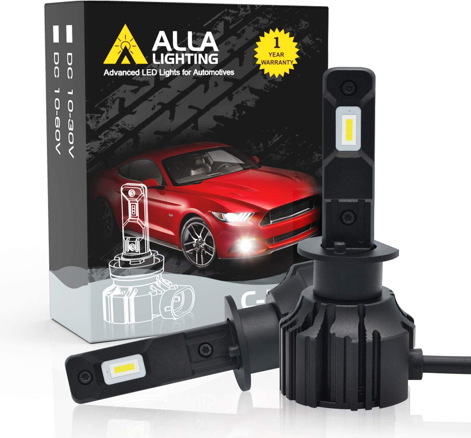 Alla Lighting C-HR Vision H1 LED Headlights/Fog Lights Bulbs Xtreme ...
