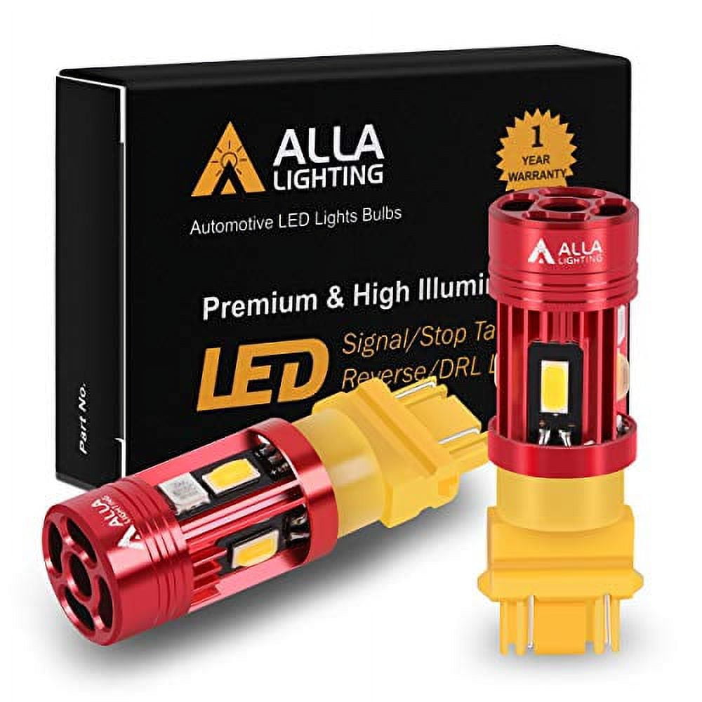 Alla Lighting CAN Bus T25 3156 3157 LED Bulbs Amber Yellow Turn Signal ...