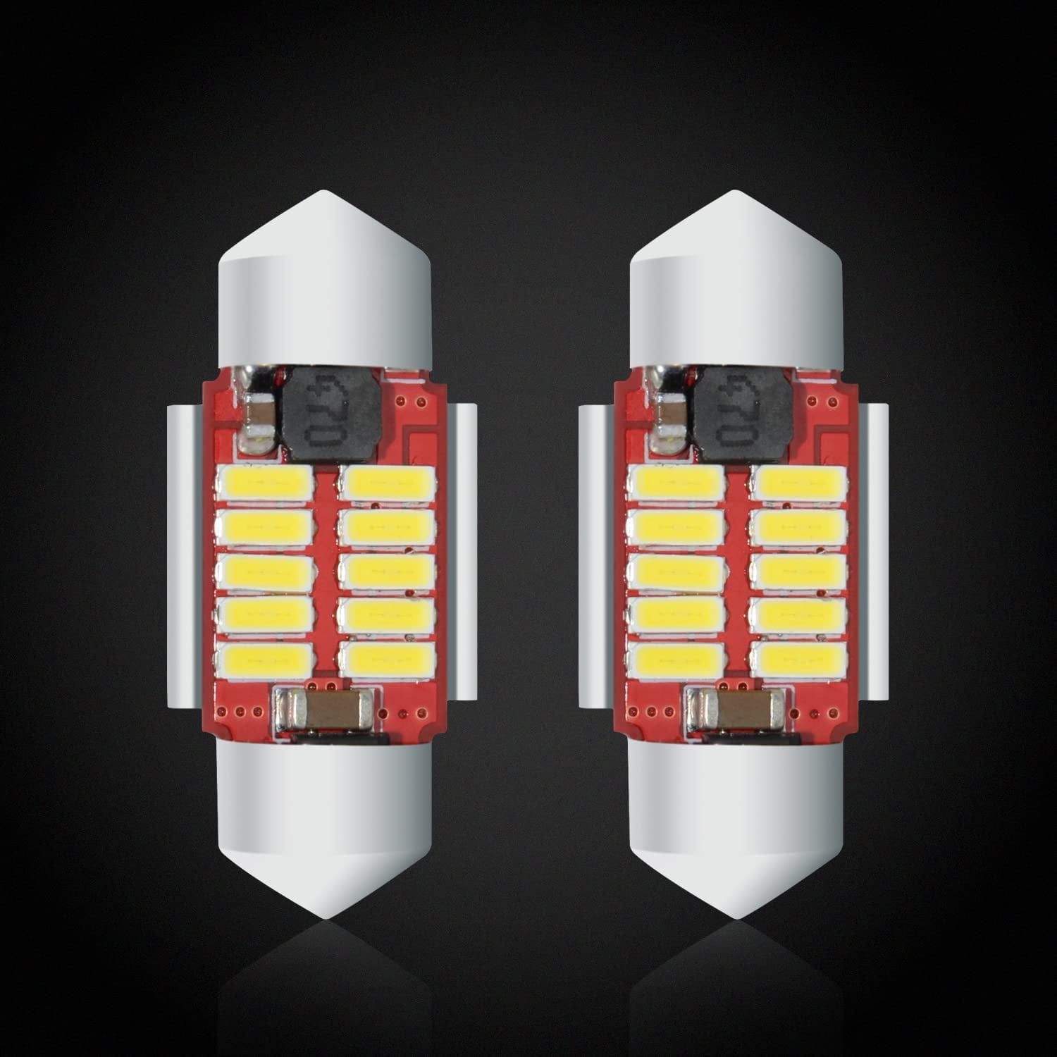 Alla Lighting DE3021 DE3175 LED Bulbs Super Bright 4014 10-SMD 28mm ...