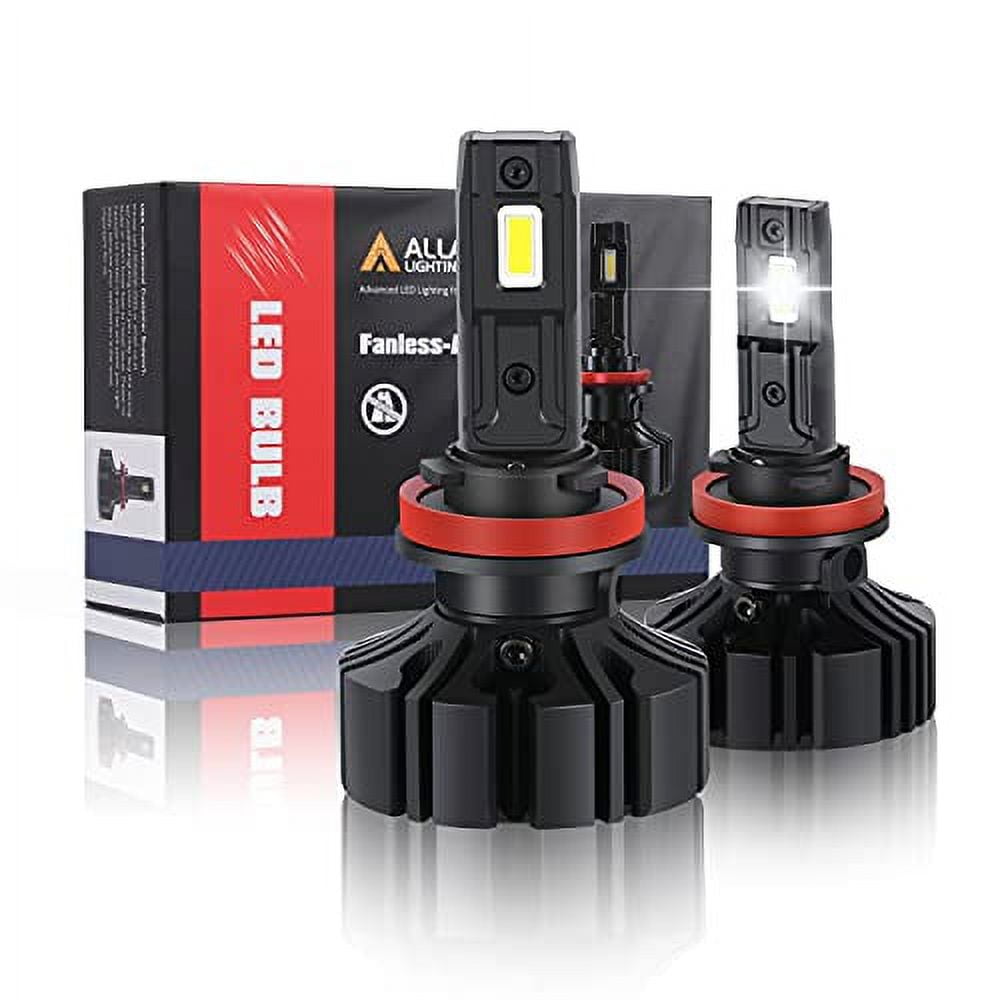 Alla Lighting Fanless Xtreme Super Bright H8 H9 H11 LED Headlights ...