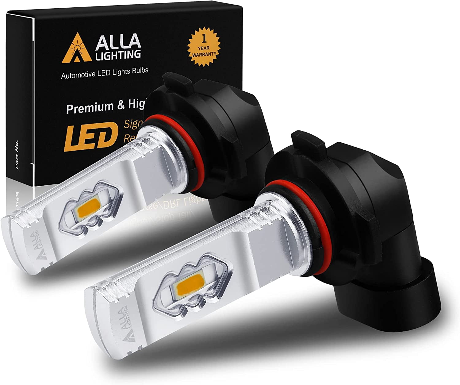 Alla Lighting H10 LED Fog Light Bulbs, 9145 9140 9040 9045 ETI 56-SMD ...