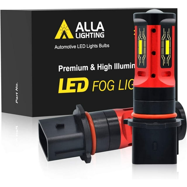 Alla Lighting H28W 12278 PSX26W LED Fog Lights/DRL Bulbs 3000K Amber ...