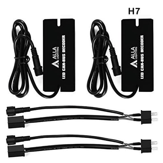 Alla Lighting H7 CANBUS Decoders for Fix Error Free Code LED Headlights ...