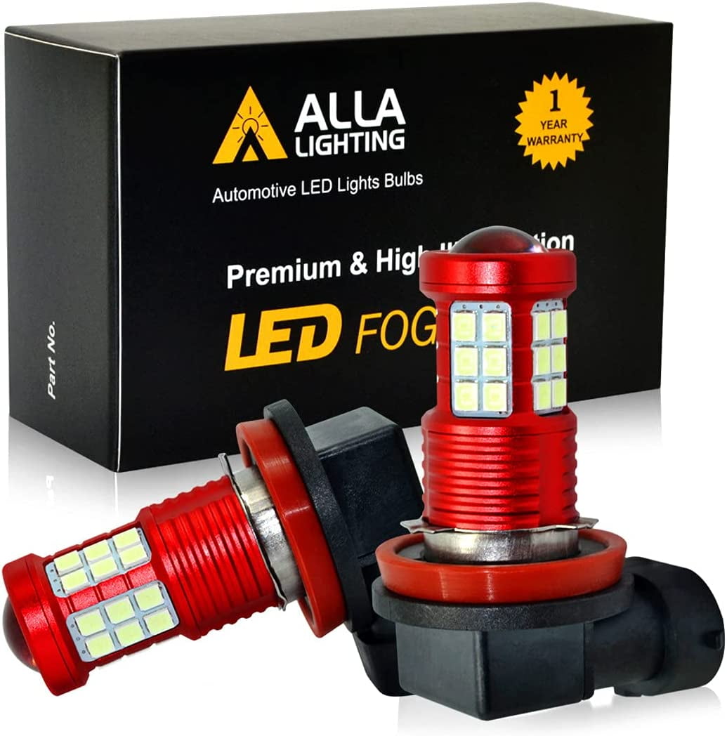 Alla Lighting H8 H11 LED Fog Lights Bulbs 2835 36-SMD 3000lm Extreme ...