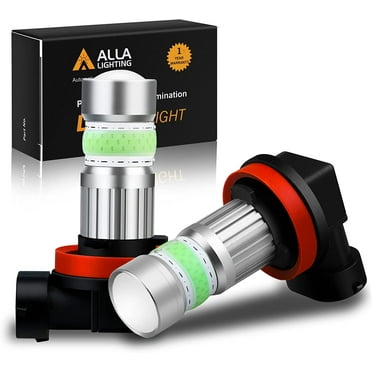 Alla Lighting 5200lm AL-R H11 H16 LED Ice Blue Fog Lights Bulbs ...