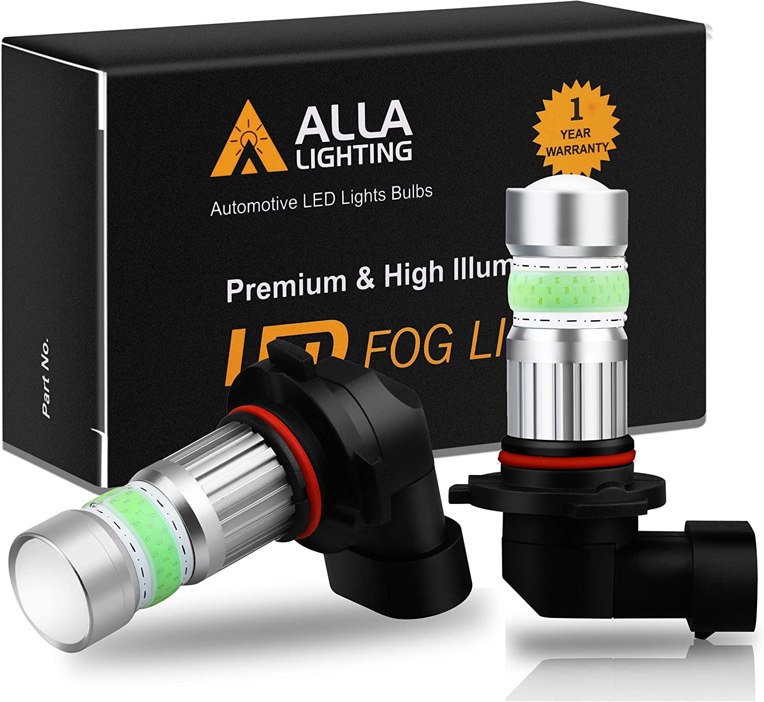 Alla Lighting HB4 9006 LED Fog Lights Bulbs 8000K Ice Blue 2800lm ...