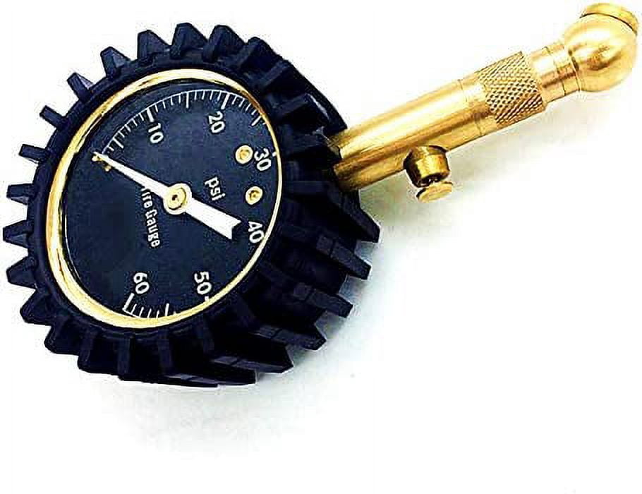 Alla Lighting High Performance Tire Pressure Gauge - 60 PSI, Large Dial ...
