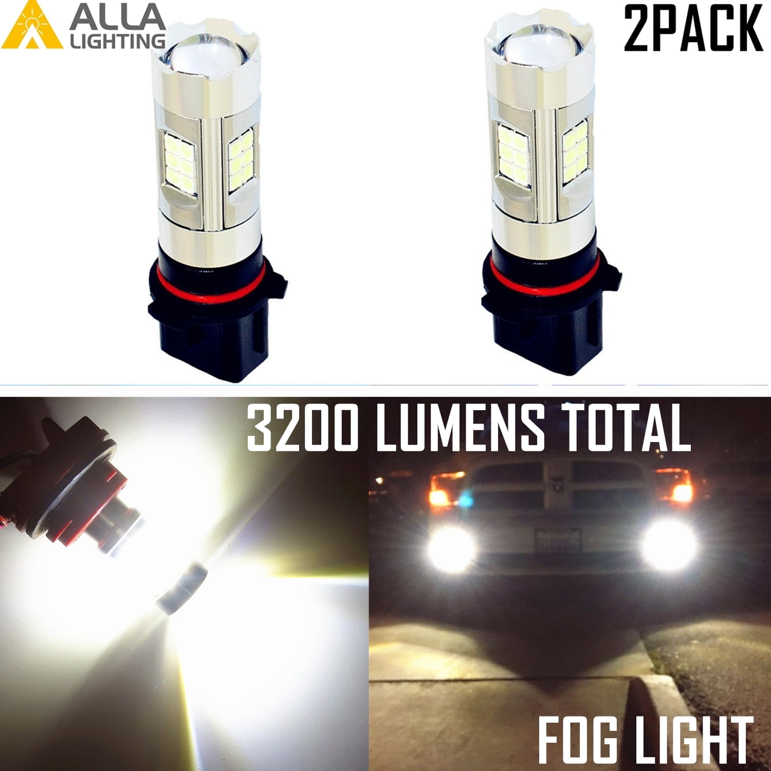 Alla Lighting LED White DRL/Fog Light Bulb for 2010 2011 Chevy Camaro ...