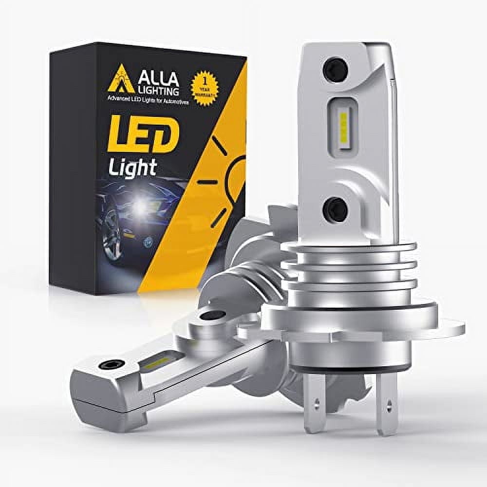 Alla Lighting H7 LED Bulbs, High/Low Beam Headlight, Fog Light, 6000K ...