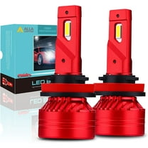 Alla Lighting 2pcs Super Bright 6500K White H11 H11LL LED Headlight Bulbs Low Beam Replacement ...