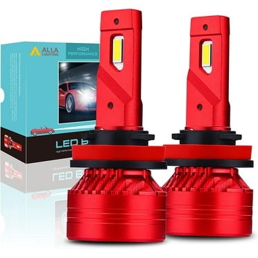 Alla Lighting H13 LED Headights Bulbs 12500LM FL-BH 9008, 6000K Xenon White - Walmart.com