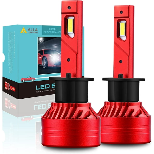 Alla Lighting Mini FL-BH H1 LED Headlights Bulbs or Fog Lights 12500 ...