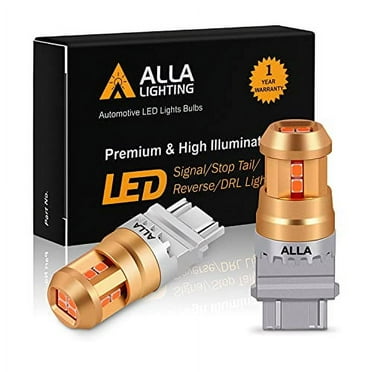 Alla Lighting 3800lm BA15S 1156 White LED Bulbs Bright P21W 7506 1156 ...