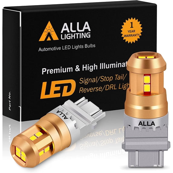 Alla Lighting Miniature 12V T25 Wedge 3156/3157 LED bulbs, 6000K Xenon ...