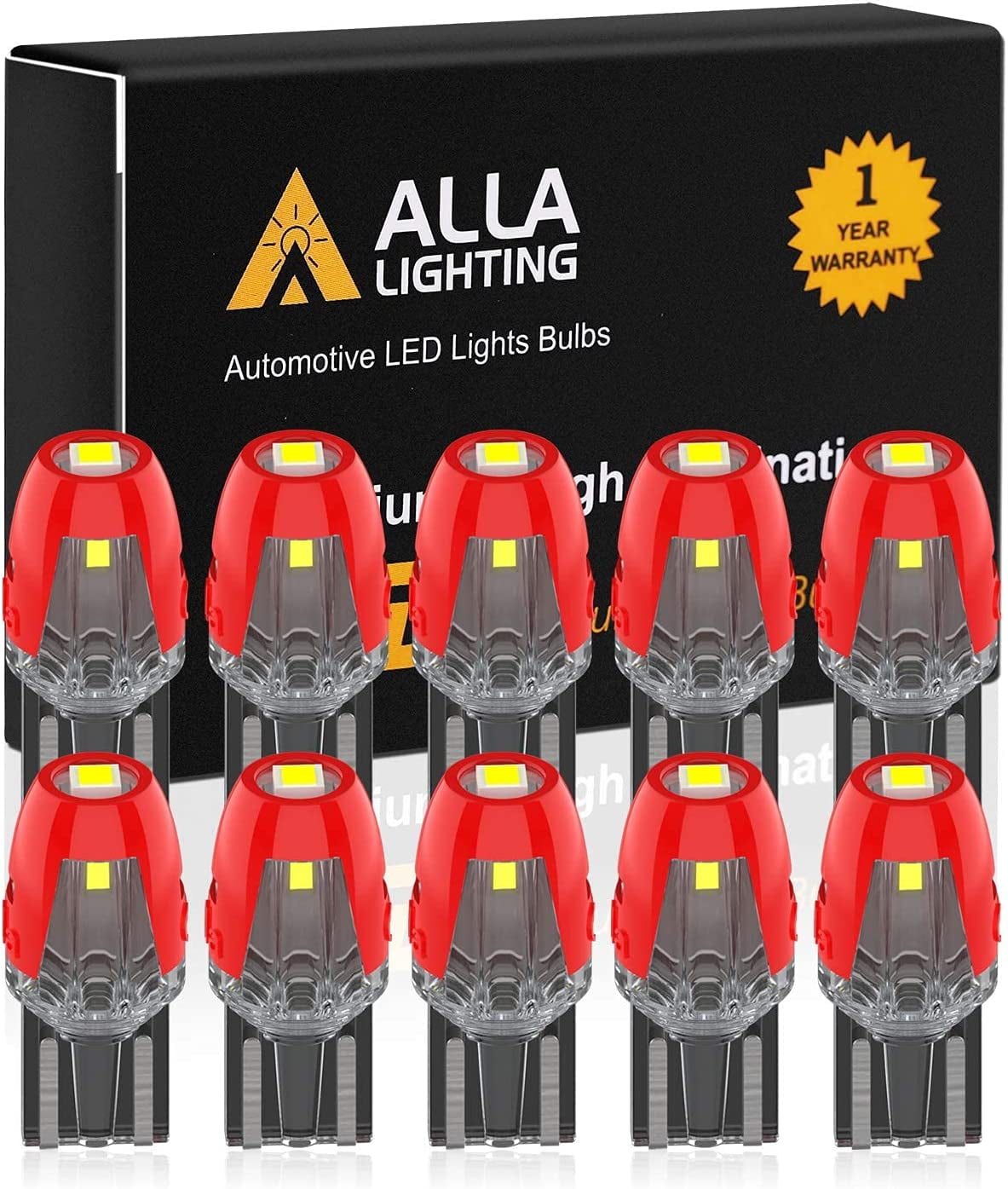 Alla Lighting Miniature T10 168 194 LED Bulbs, 12v License, Map, Dome ...