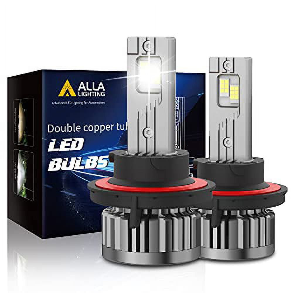 Alla Lighting NCP CANBus H13 9008 LED Headlights Bulbs, Dual High Beam and Low Beam Headlights ...