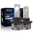 Alla Lighting NCP CANBus H13 9008 LED Headlights Bulbs, Dual High Beam and Low Beam Headlights ...