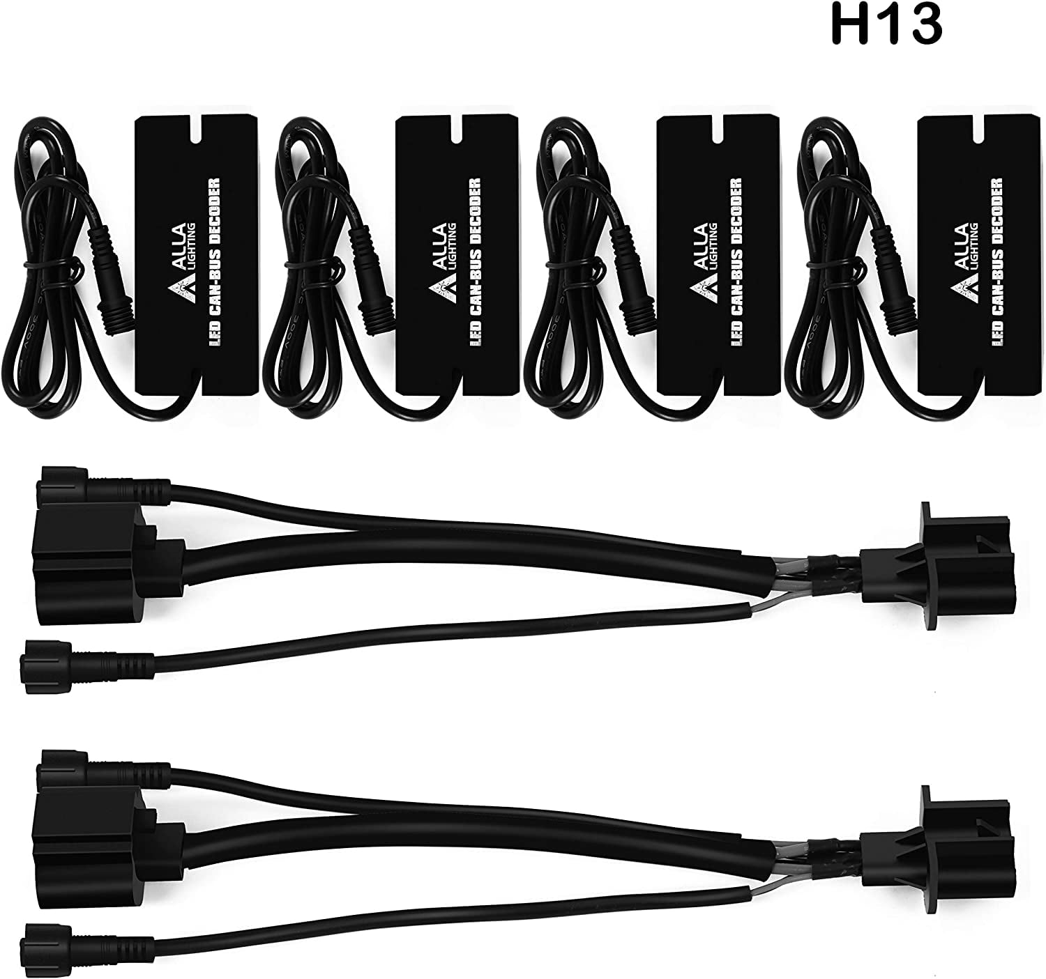 Alla Lighting Newest 9008 H13 CANBUS Decoders for Fix Error Free Code ...