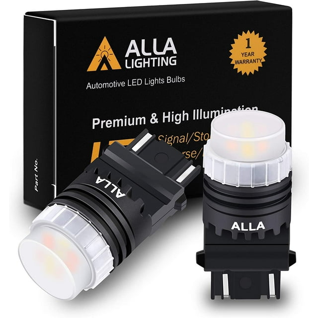 Alla Lighting Newest Mni Super Bright 3457 3157 LED Switchback Bulbs ...