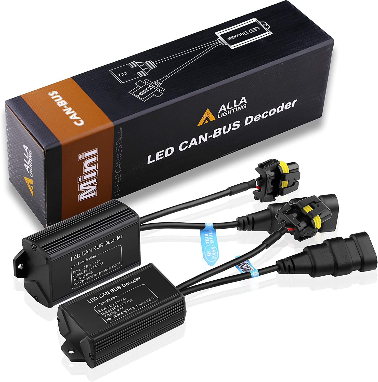 Alla Lighting P20D Base HB3 9005 LED Decoders CAN Bus Error Free for ...