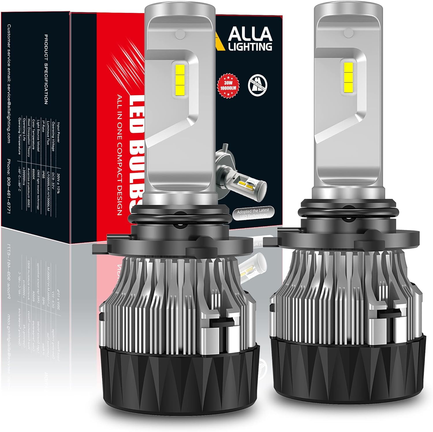 Alla Lighting S-HCR HB4 9006 LED or Fog Lights 3200K Golden Yellow High ...