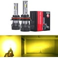 Alla Lighting S-HCR HB5 9007 LED Bulbs 3000K Yellow Upgrade DRL Lights ...