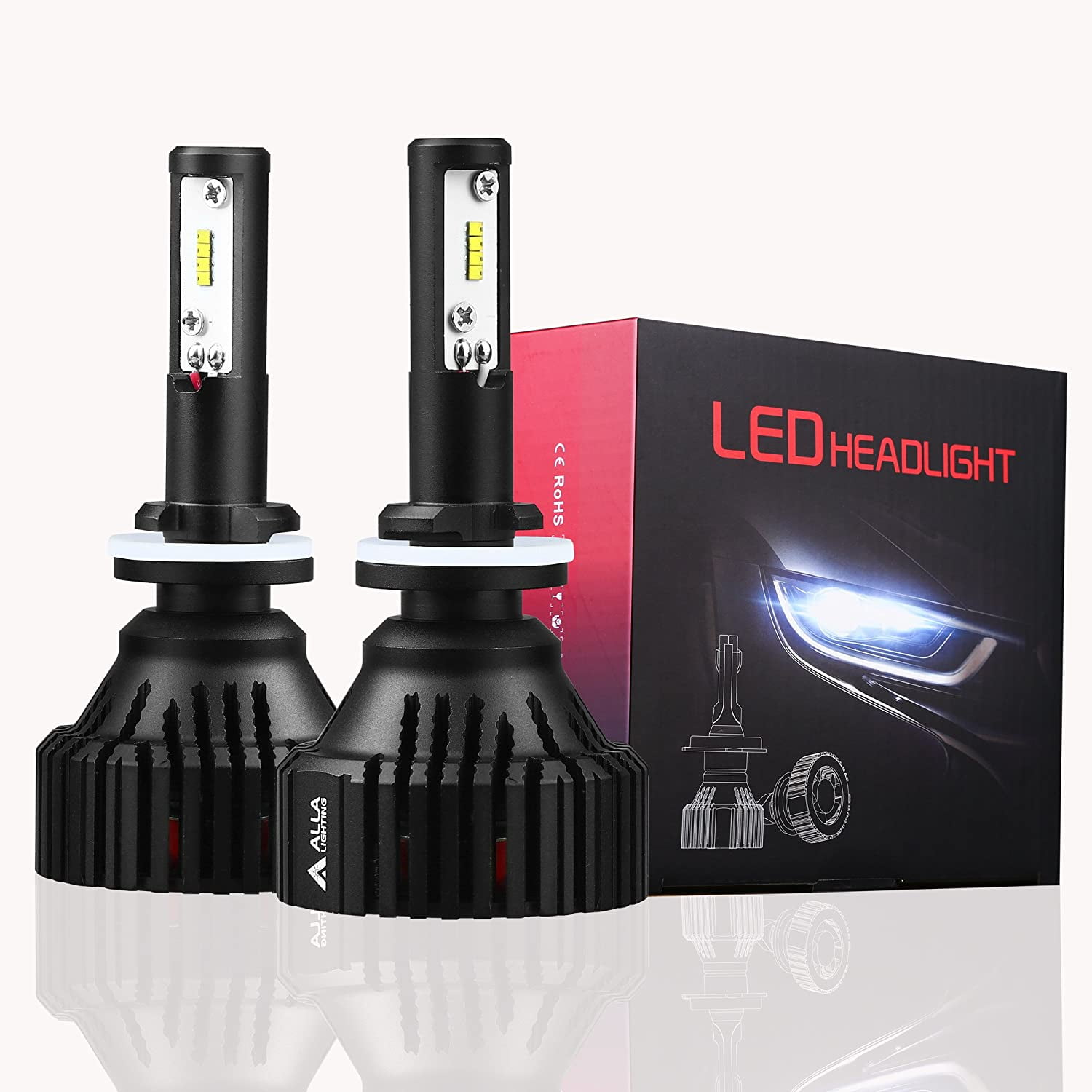 Alla Lighting UM-2018 880 LED Fog Lights Bulb 8000 Lumens 6000K - 6500K ...