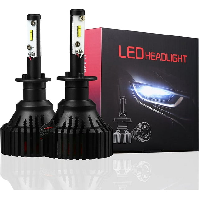 Alla Lighting UM-2018 H1 LED Headlights Bulb for Car Auto, Low Beam ...