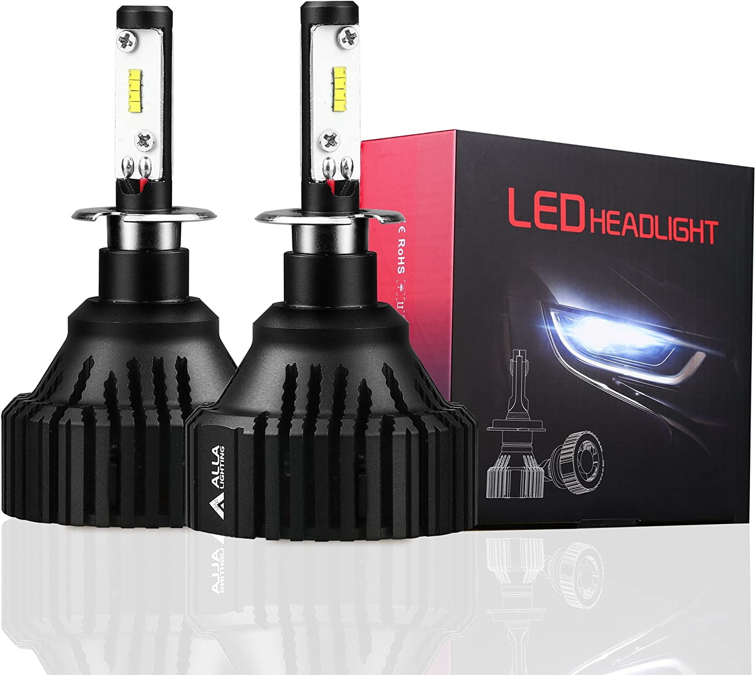 Alla Lighting UM-2018 Vision H3 LED Bulb 8000 Lumens 6000K - 6500K ...