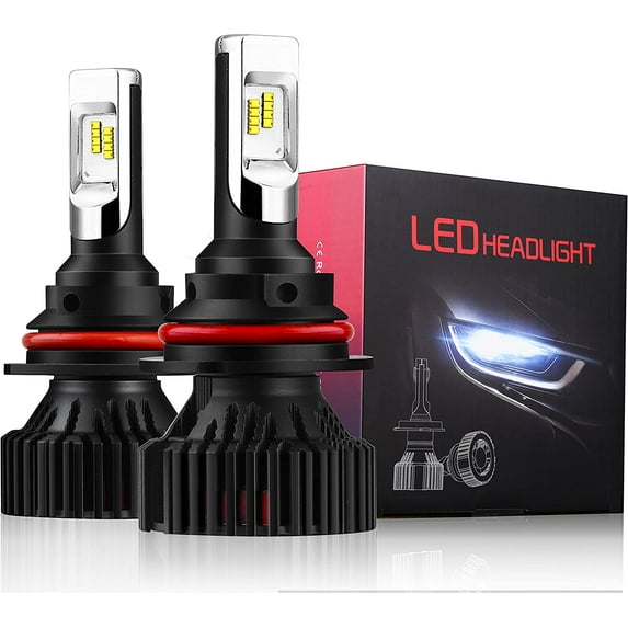 Alla Lighting UM-2018 Vision HB1 9004 LED Bulbs 8000 Lumens 6500K - 6500K Xenon White LED ...