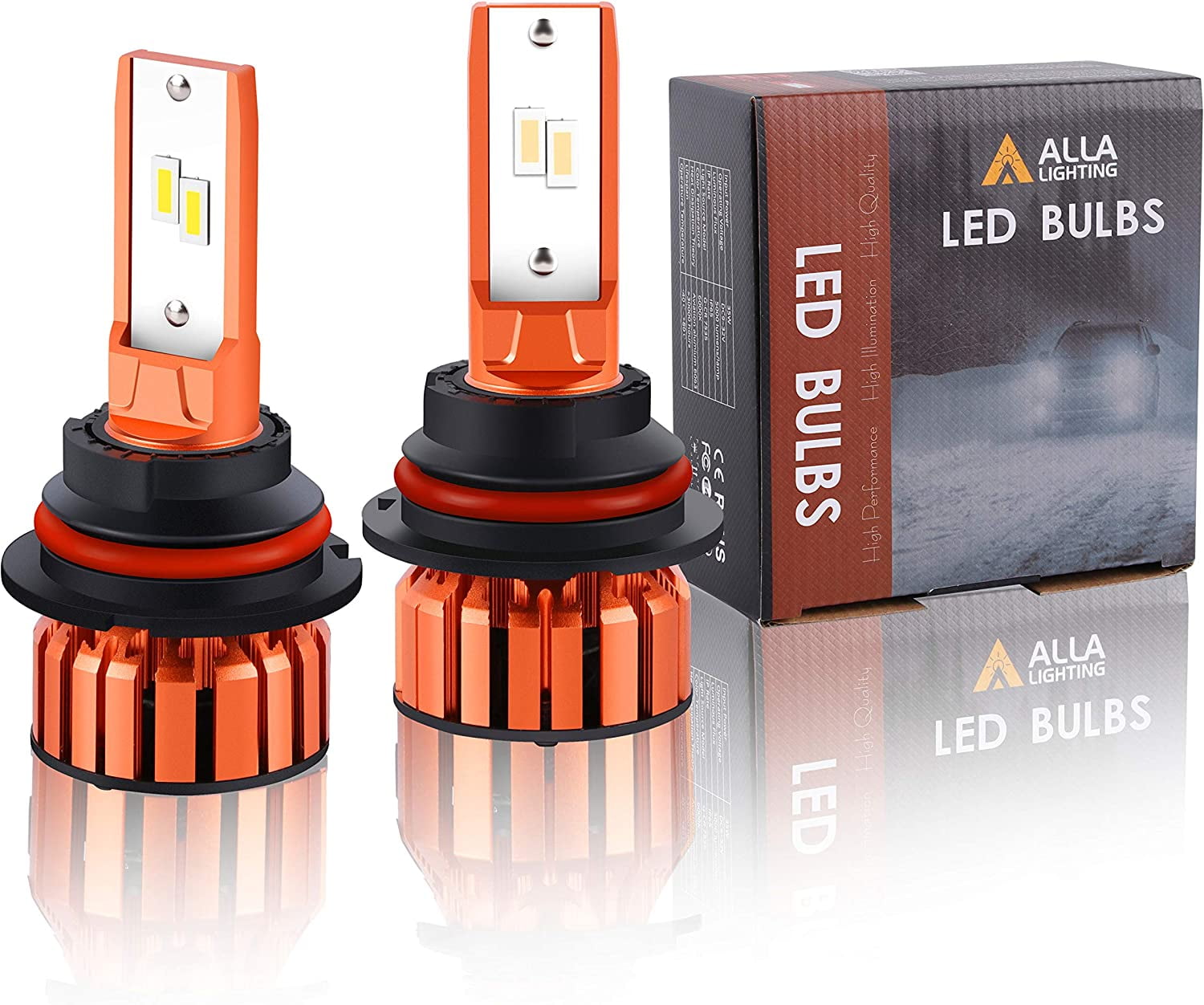 Alla Lighting Vision X-HL Xtreme Super Bright 10000 Lumens HB5 9007 LED ...
