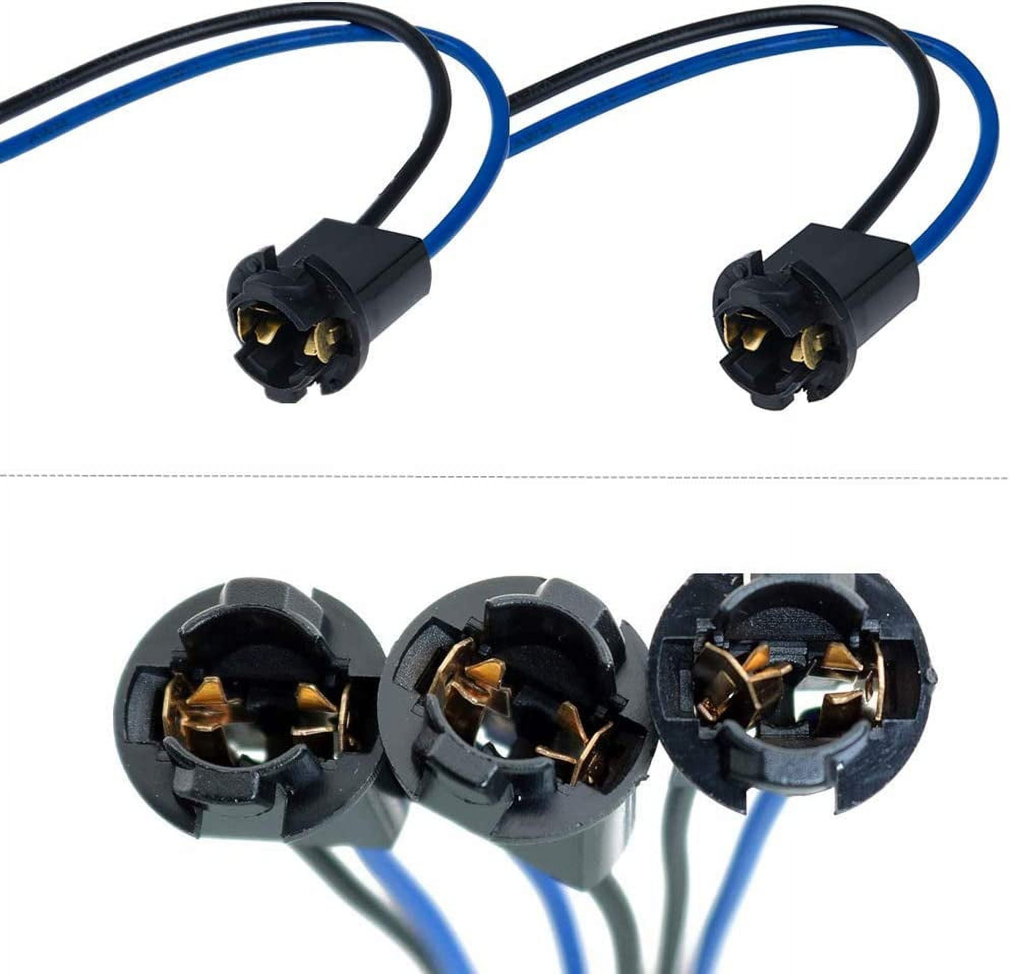 Alla Lighting W2.1x9.5d Base T10 194 Socket Female Wiring Harness ...